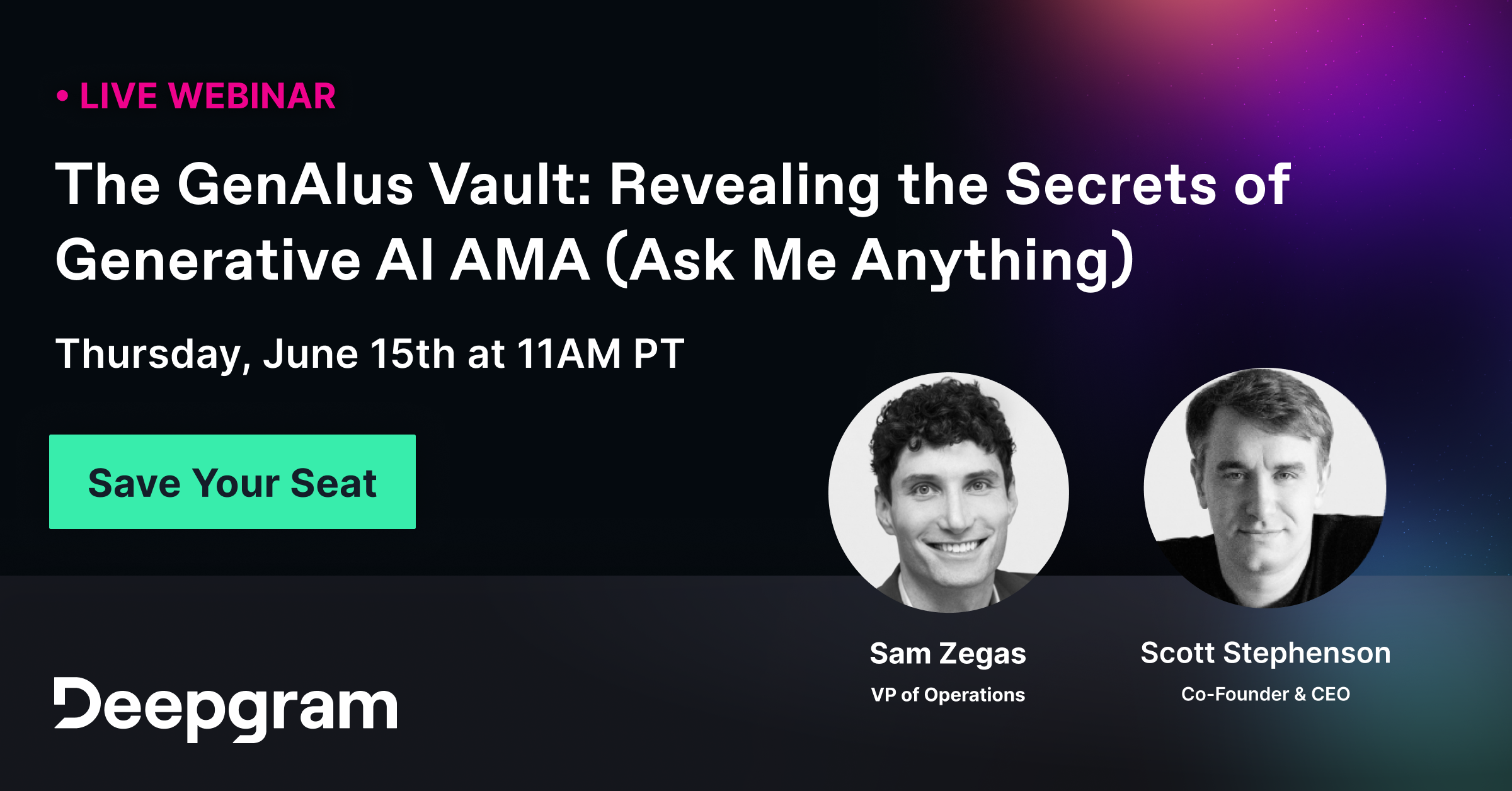 Webinar: Generative AI AMA: Scaling & Optimizing LLMs in Production | Deepgram
